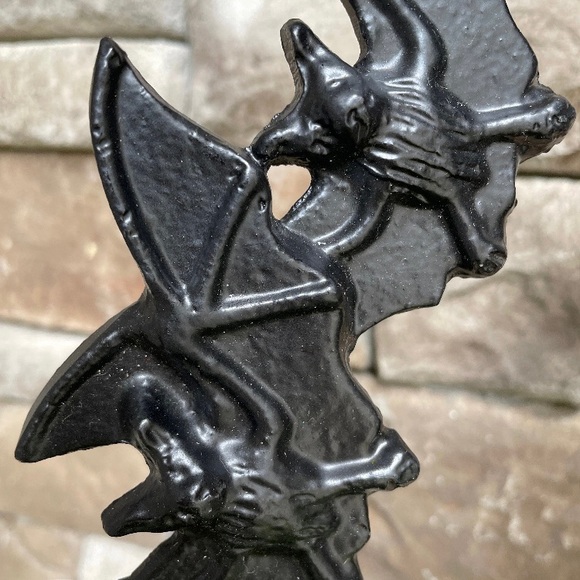 Accents | New Cast Iron Metal Bat Moon Boo Wall Sign | Poshmark